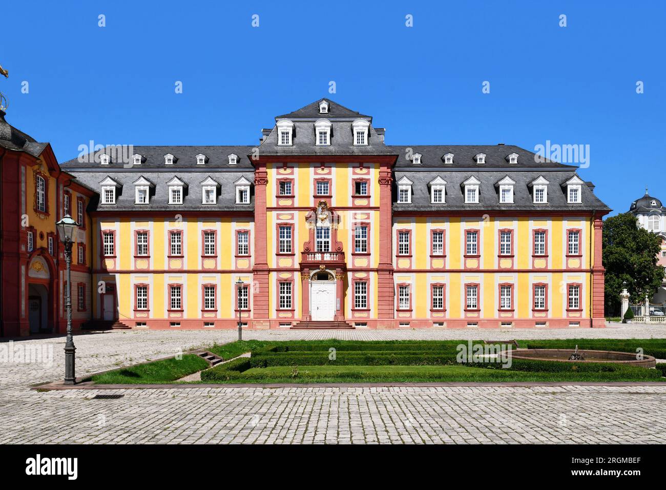 Bruchsal, Germany - August 2023: Chamber Wing of Baroque castle called ...