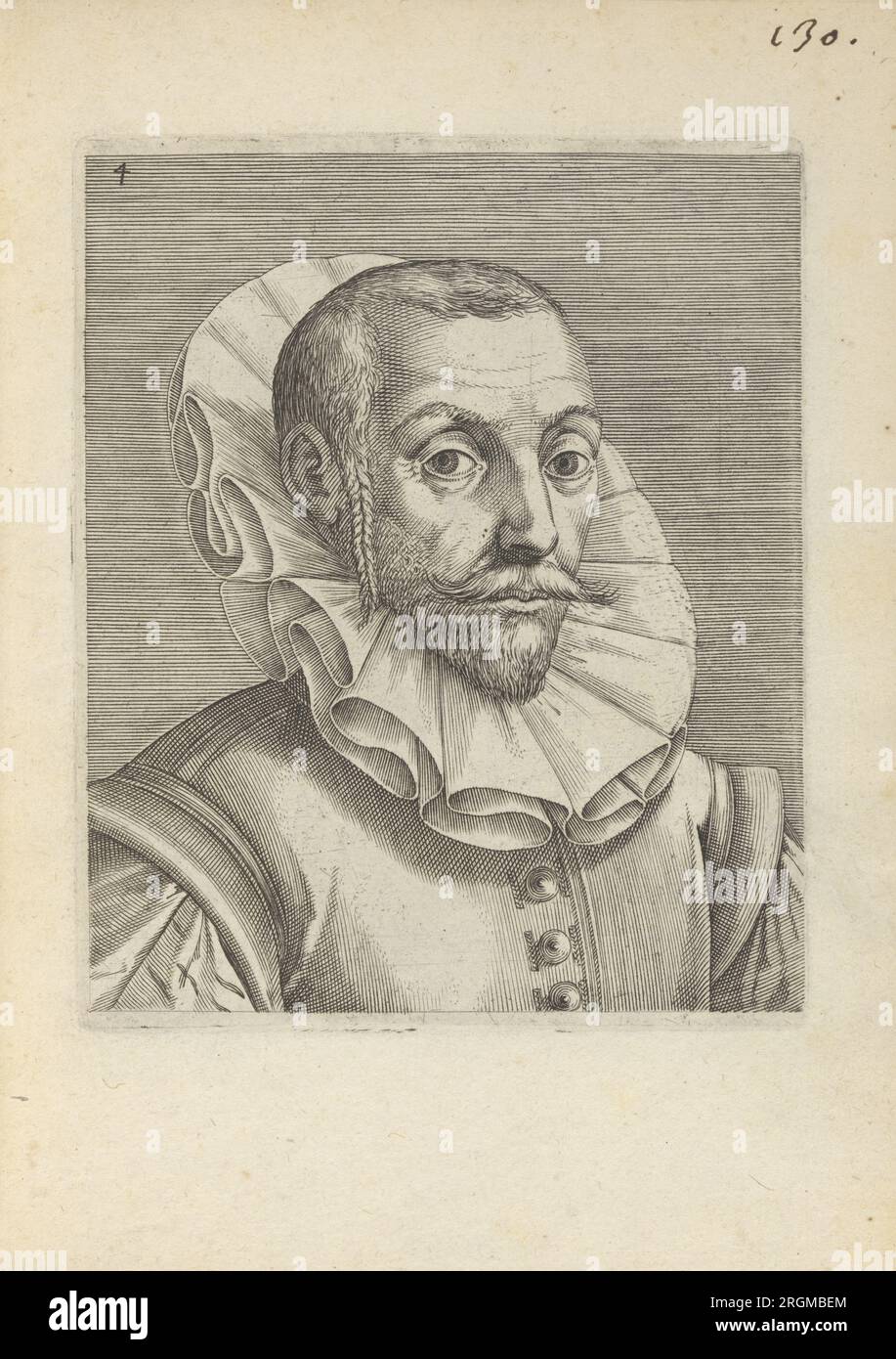 Male, Turned to Right between 1590 and 1600 by Philip Galle Stock Photo ...