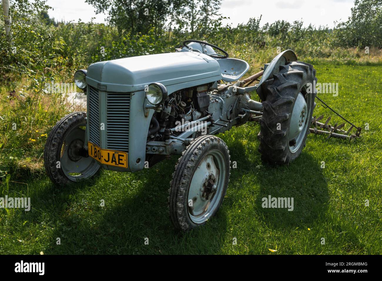 Vintage tractor from the 1950's still going strong Stock Photo - Alamy