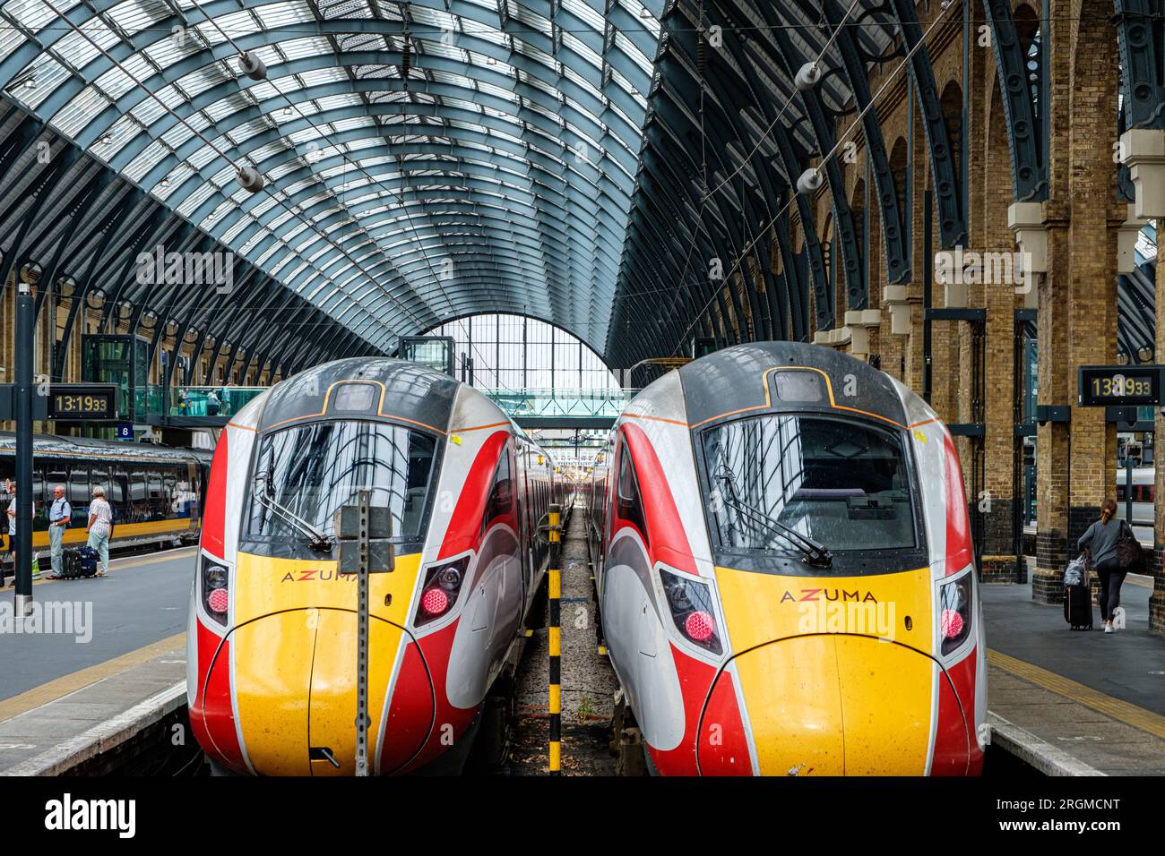 LNER Class 801 Azuma, Kings Cross Station, Euston Road, London, England ...