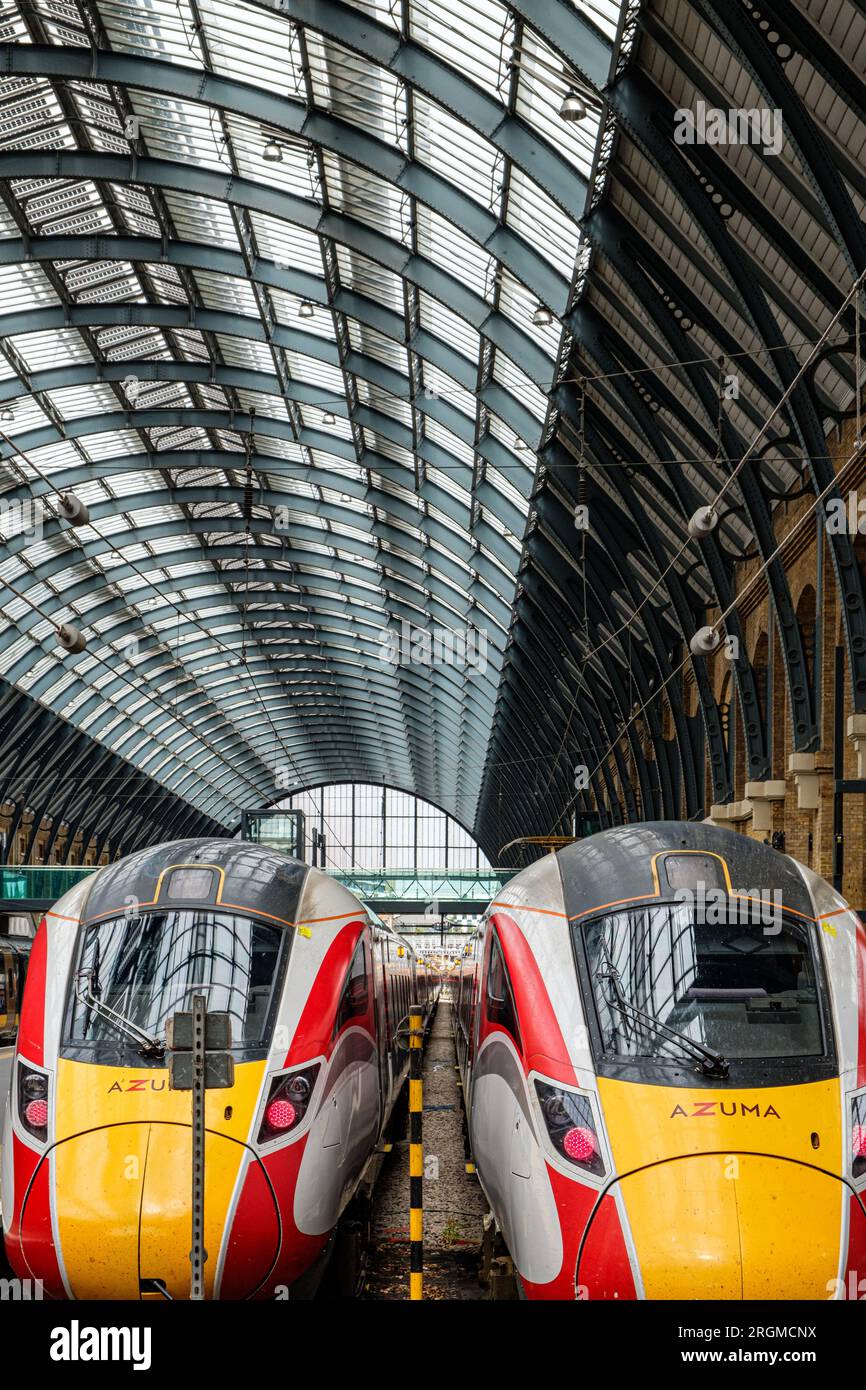 LNER Class 801 Azuma, Kings Cross Station, Euston Road, London, England ...