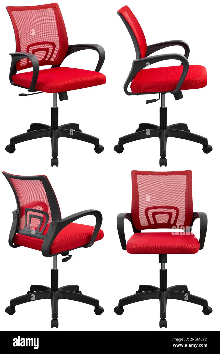 Modern office computer chair. With mesh back and adjustable. Interior ...