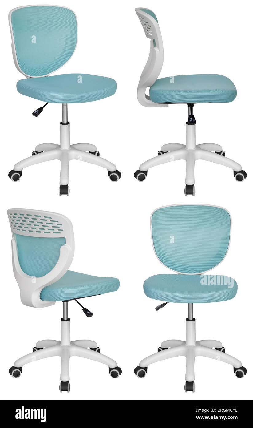 Modern office computer chair. With mesh back and adjustable. Interior ...