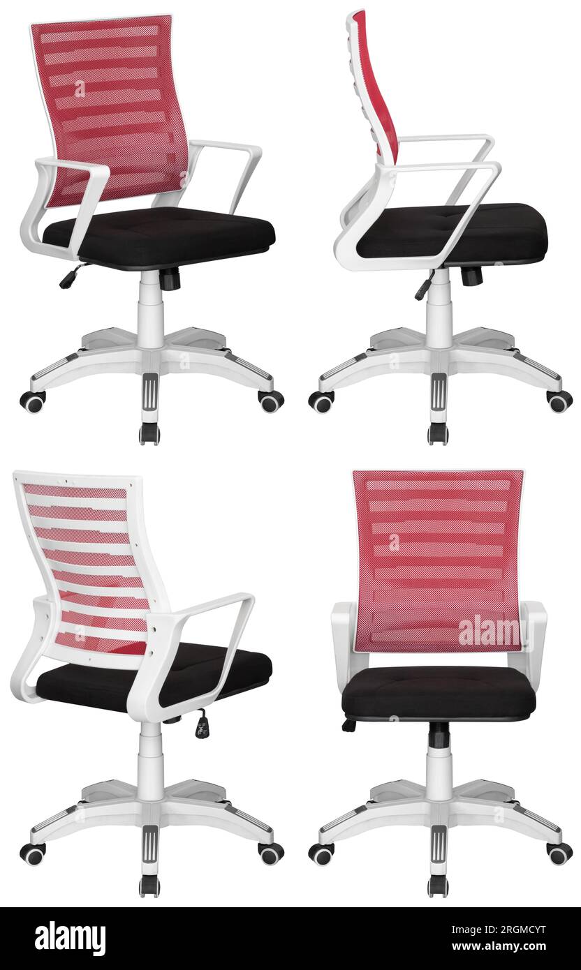 Modern office computer chair. With mesh back and adjustable. Interior ...