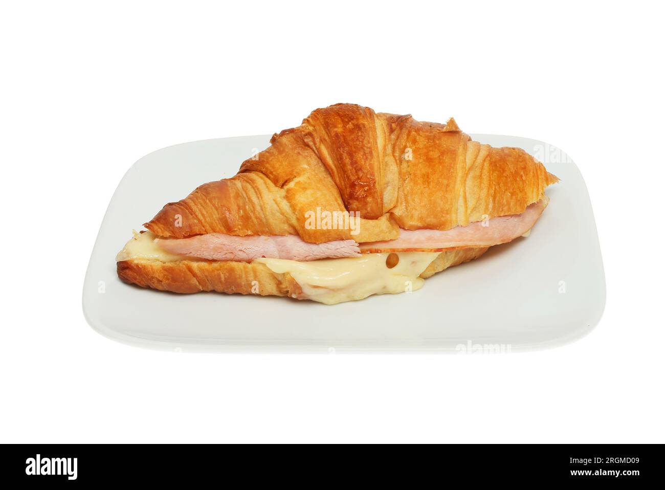 Plate croissant against white hi-res stock photography and images - Alamy