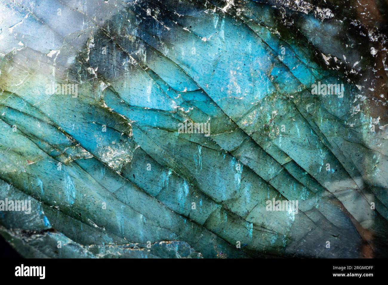 This is a macro photo of a colorful labradorite stone. I used special ...