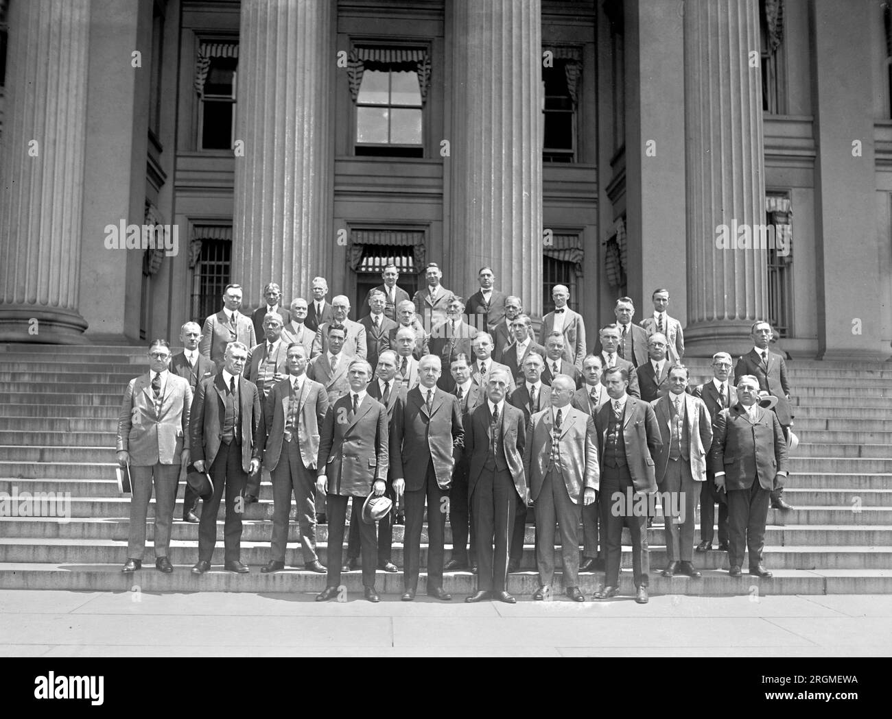 Group photo of Internal Revenue Service field agents ca. 1923 Stock ...