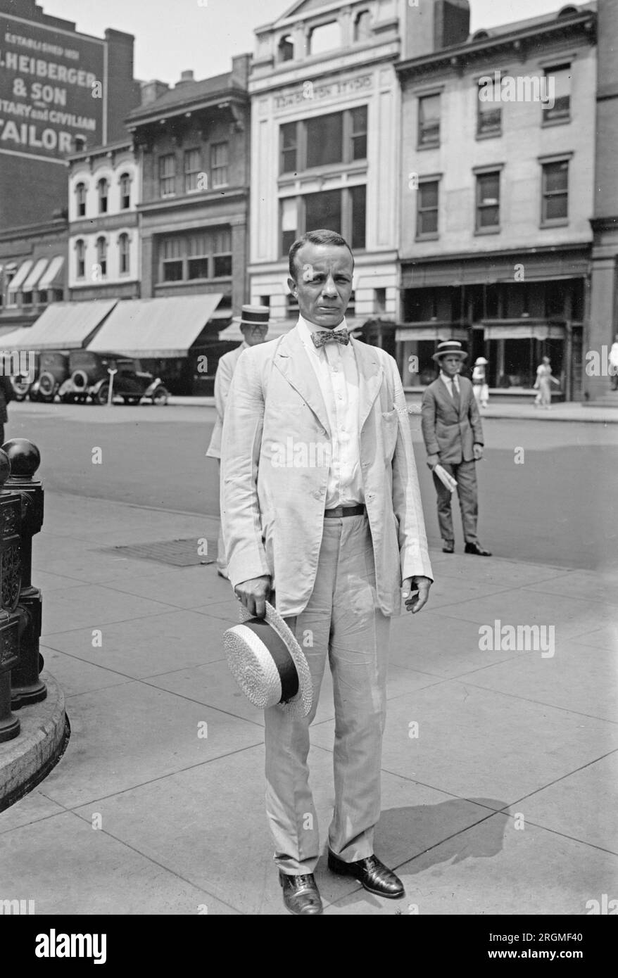Theodore Roosevelt, Jr. standing on a street corner ca. 1923 Stock ...