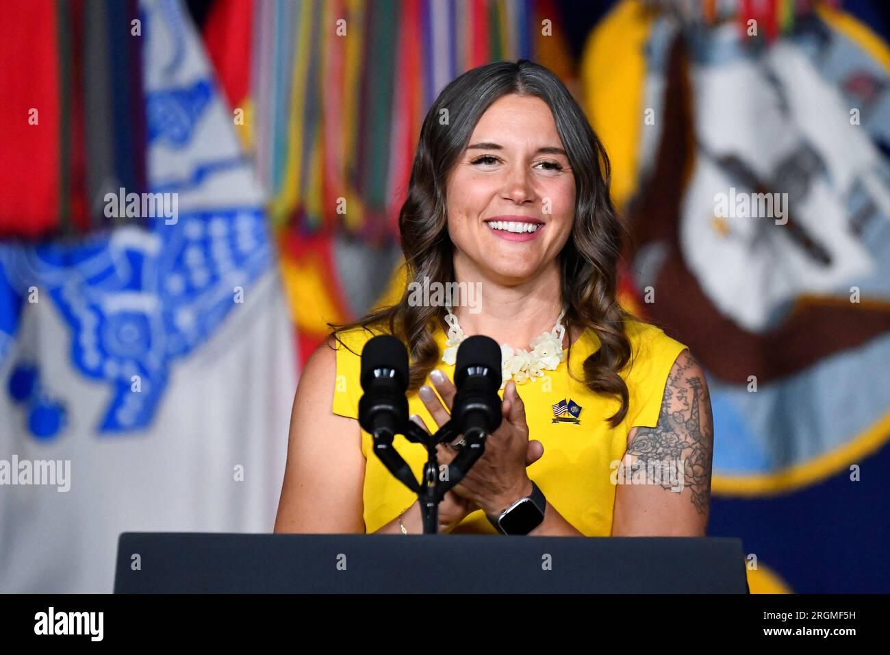 Salt Lake City Mayor Erin Mendenhall speaks at the George E. Wahlen ...