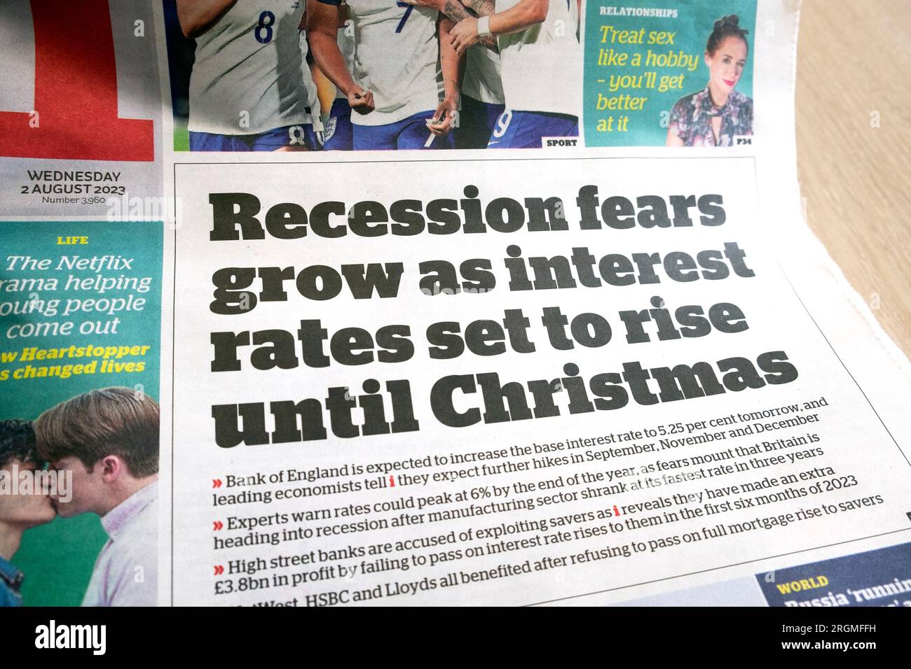 'Recession fears grow as interest rates set to rise until Christmas' i ...