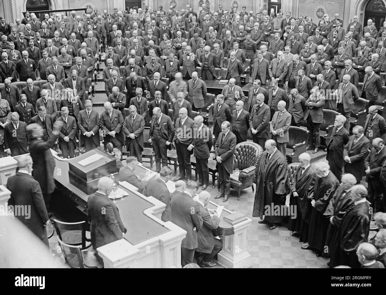 President Warren G. Harding memorial ceremonies at the U.S. Capitol ca ...