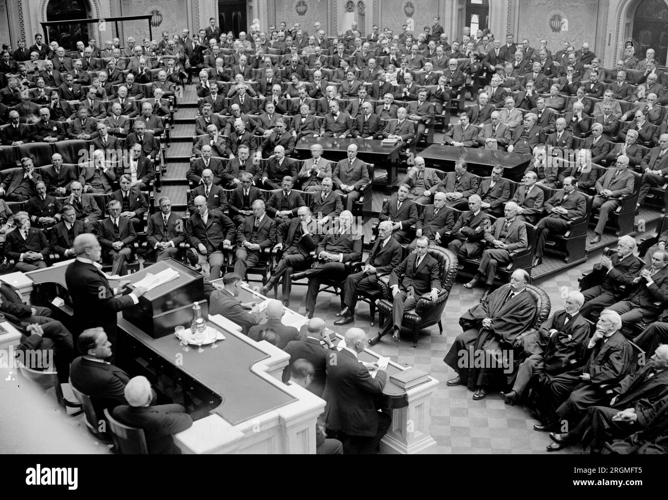 President Warren G. Harding memorial ceremonies at the U.S. Capitol ca ...