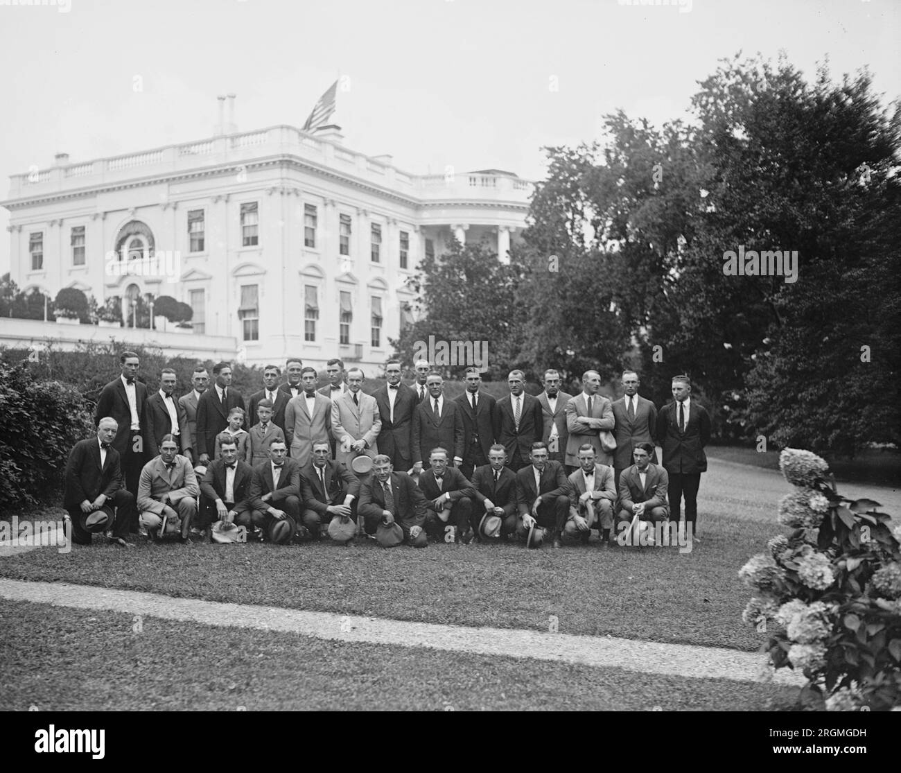 Washington baseball team with President Coolidge at the White House ca ...
