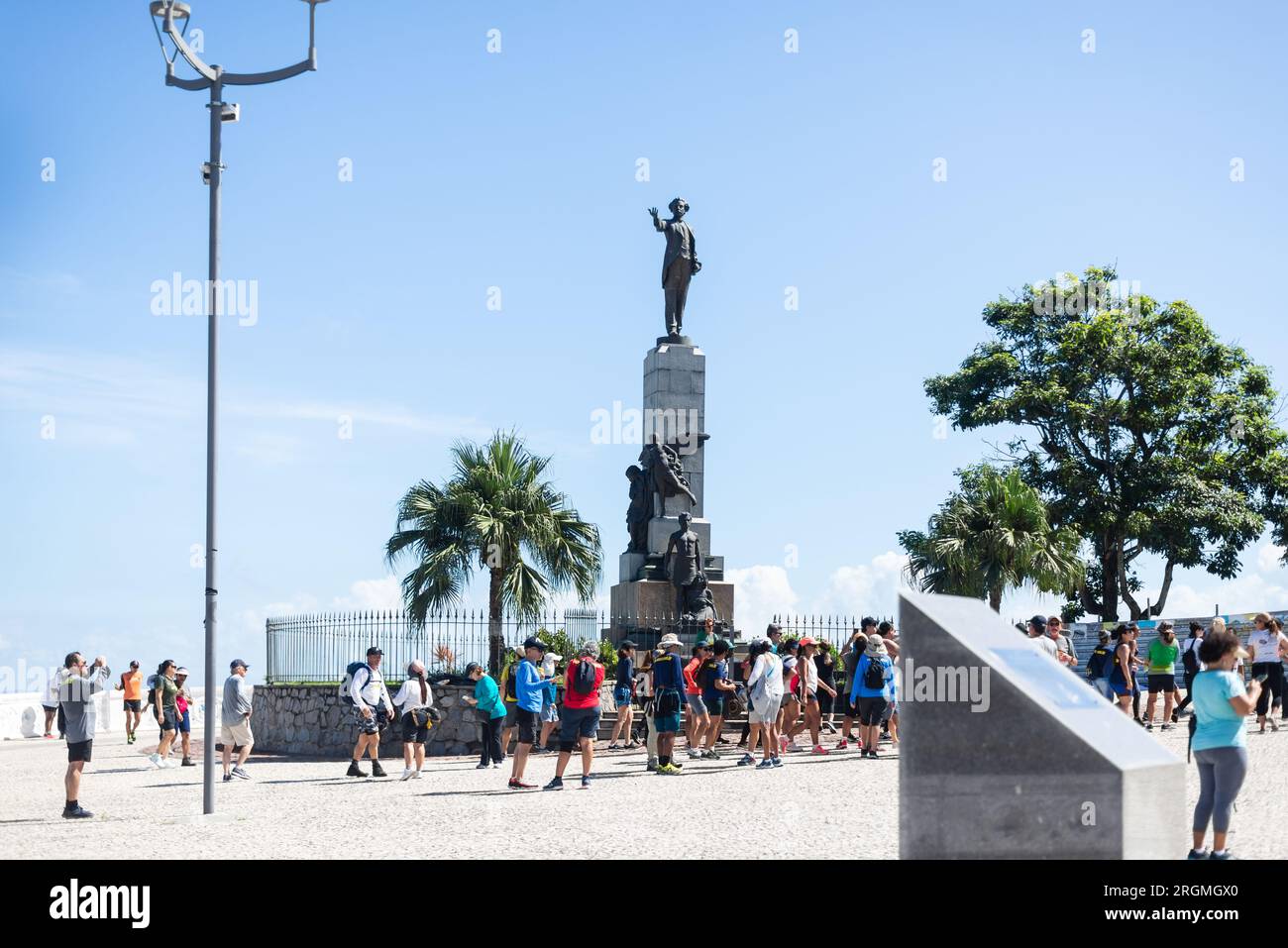 Salvador, Bahia, Brazil - April 02, 2023: Tourists are seen at Castro ...
