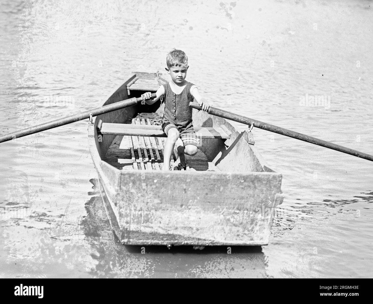 1920s boy in a boat hi-res stock photography and images - Alamy