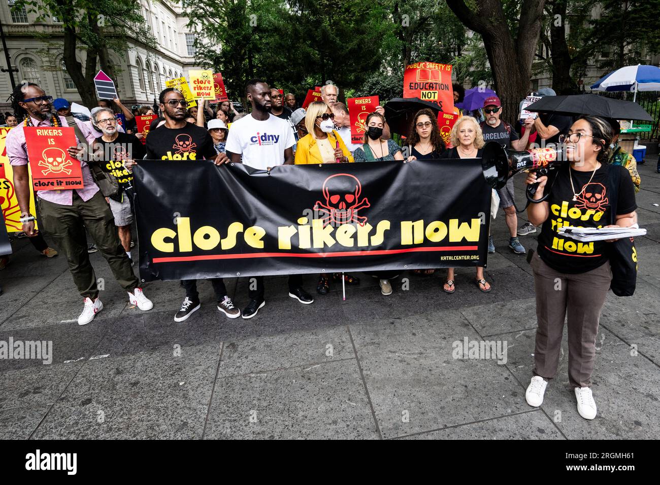 Prison protest rikers hi-res stock photography and images - Alamy