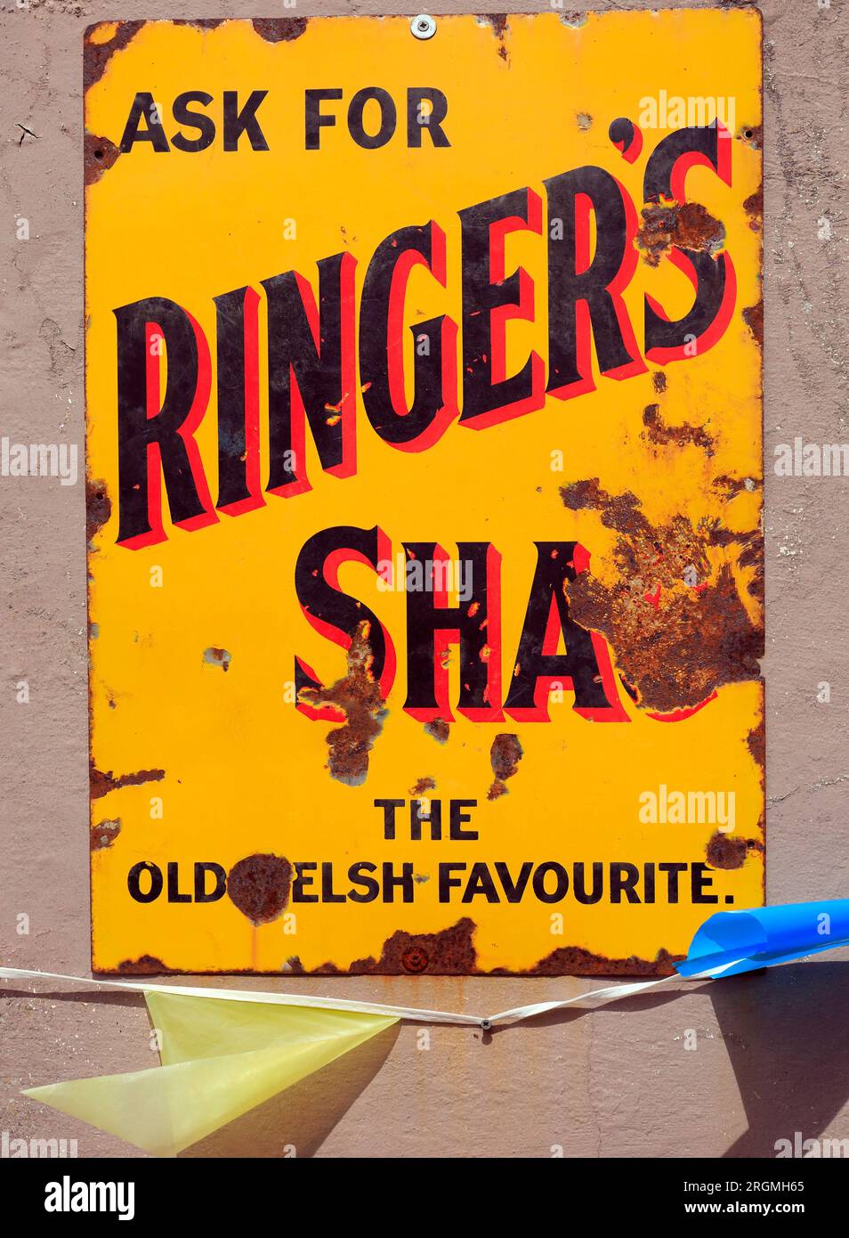Ask For Ringer's Shag, The Old Welsh Favourite metal wall sign. Vintage ...