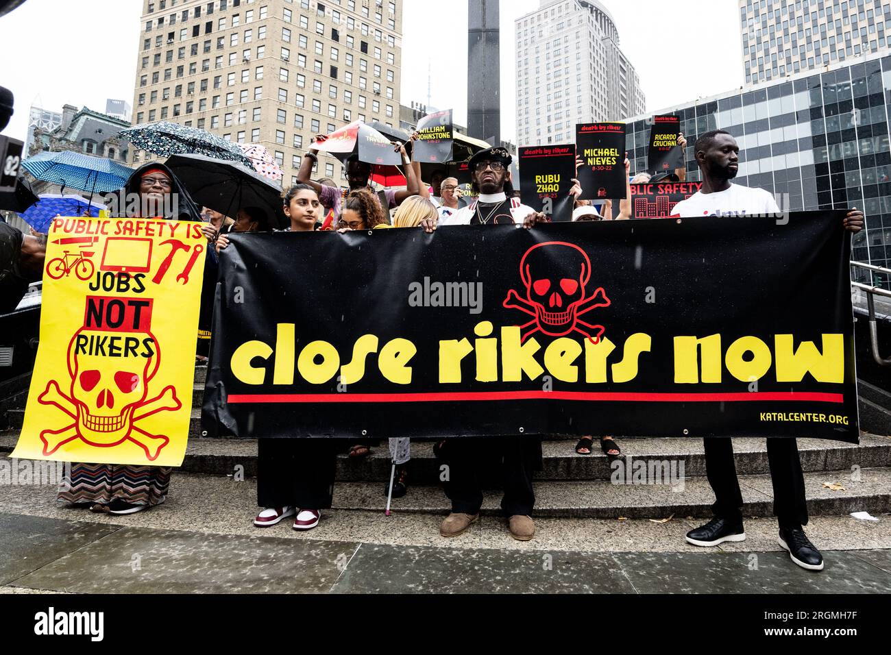 Prison protest rikers hi-res stock photography and images - Alamy