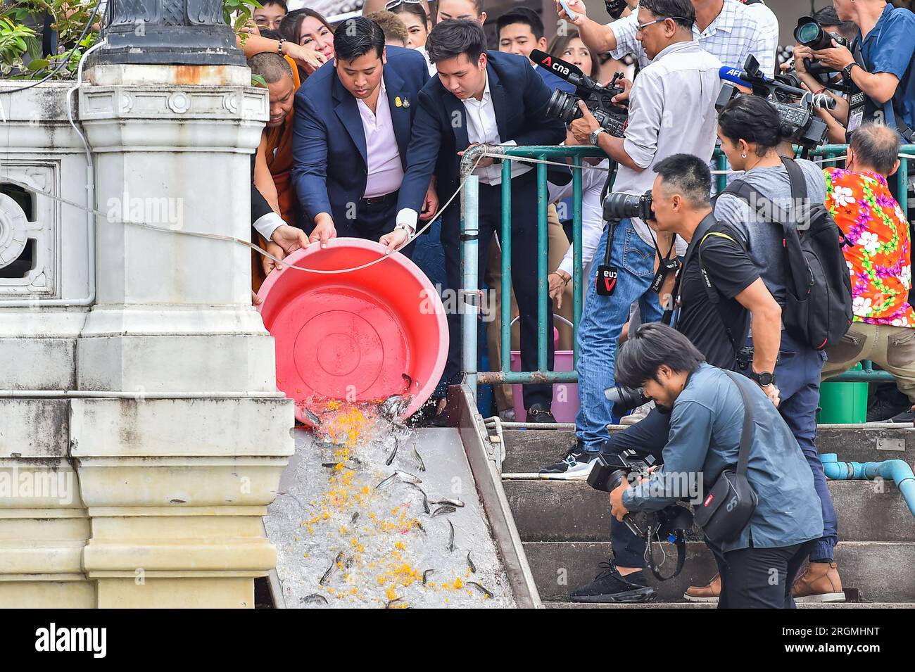 Thailand. 10th Aug, 2023. Vacharaesorn Vivacharawongse, the second ...