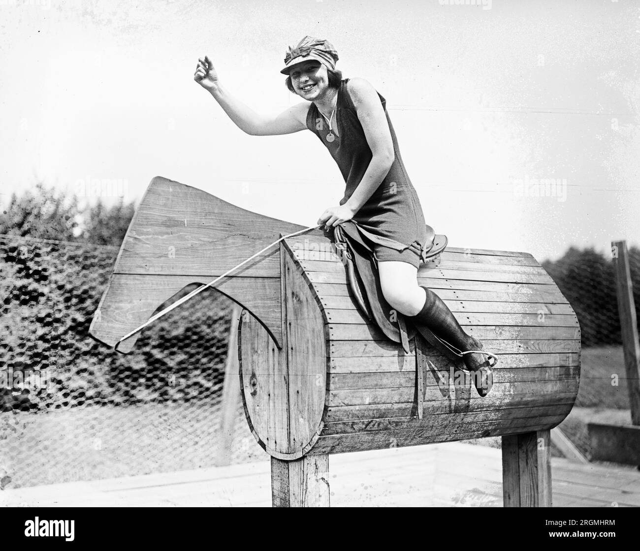 Girl with dummy pony hi-res stock photography and images - Alamy