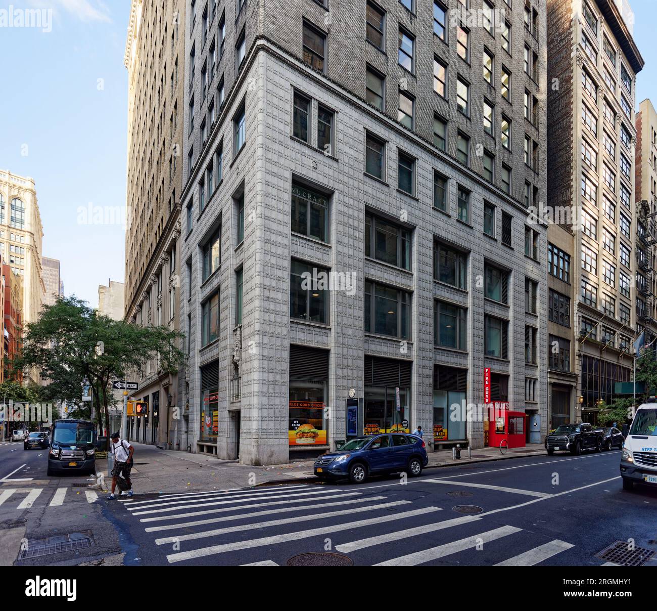 Midtown South: White terra cotta sheathes the base of Gothic-styled ...