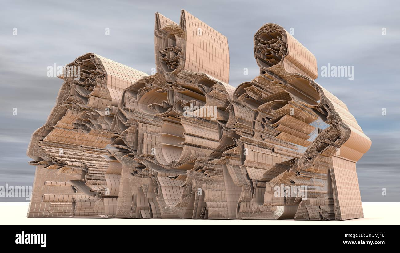 Illustration of Batman, friends, and foes Stock Photo - Alamy