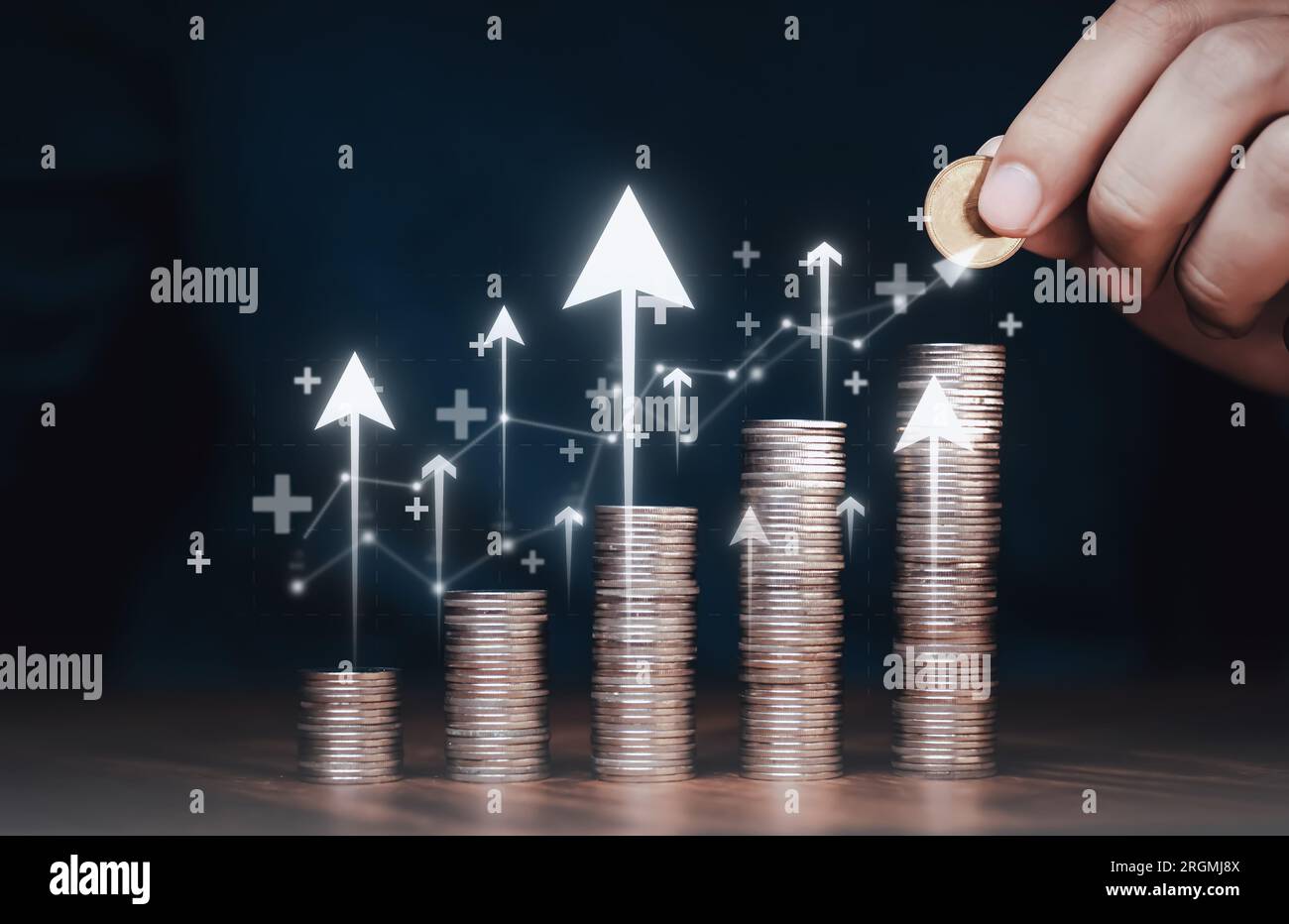 Financial growth, Interest rate increase, Interest rate financial Stock ...