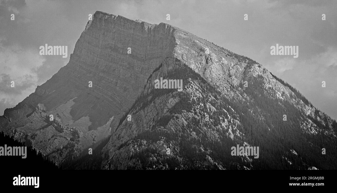 Mount Rundle Banff Alberta Stock Photo - Alamy