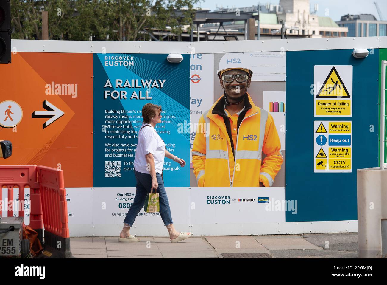 Euston, London, UK. 10th August, 2023. Work on the HS2 High Speed Rail ...