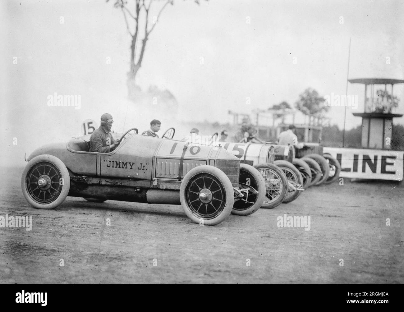 Begining of car race Black and White Stock Photos & Images - Alamy