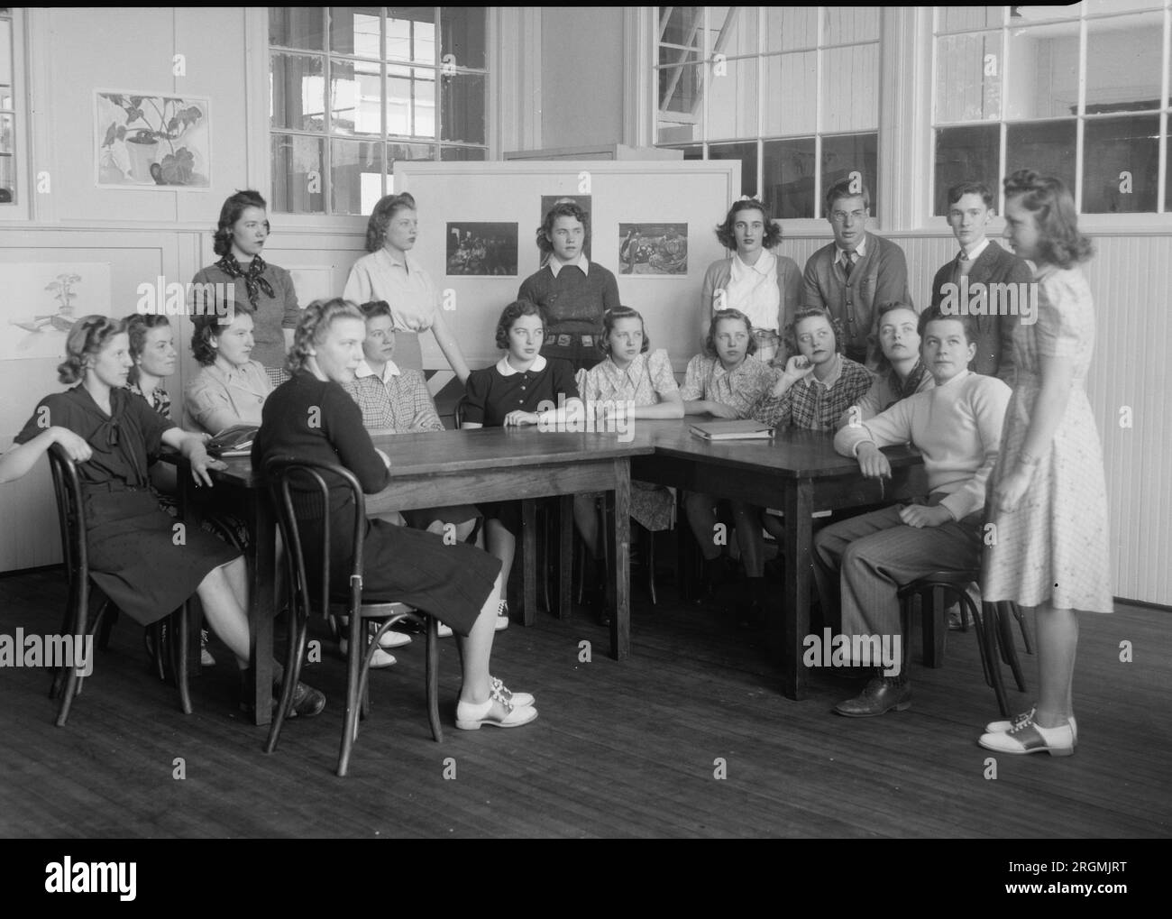 Archival school students Black and White Stock Photos & Images - Alamy