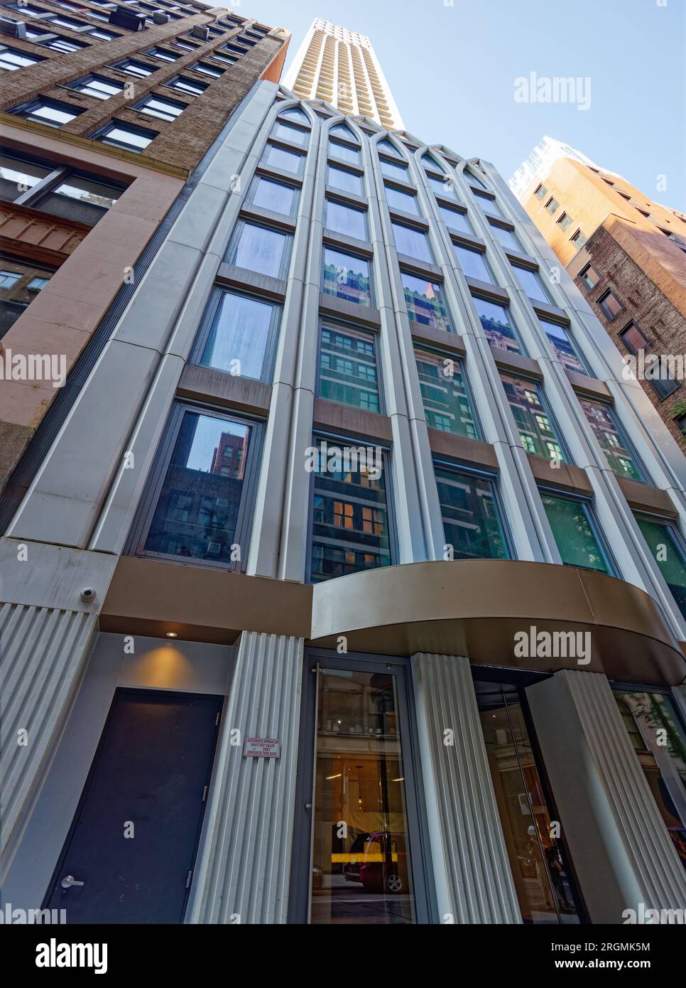 Midtown South: The white lattice overlay on 30 East 31st Street, a ...