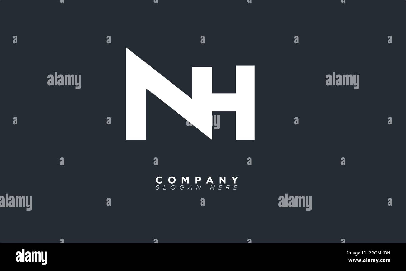 NH Alphabet letters Initials Monogram logo Stock Vector Image & Art - Alamy