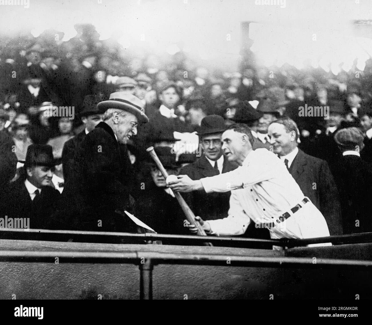 Opening game of the 1913 baseball season, Clark Griffith & Woodrow ...
