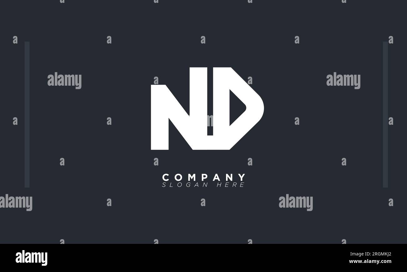 ND Alphabet letters Initials Monogram logo Stock Vector Image & Art - Alamy