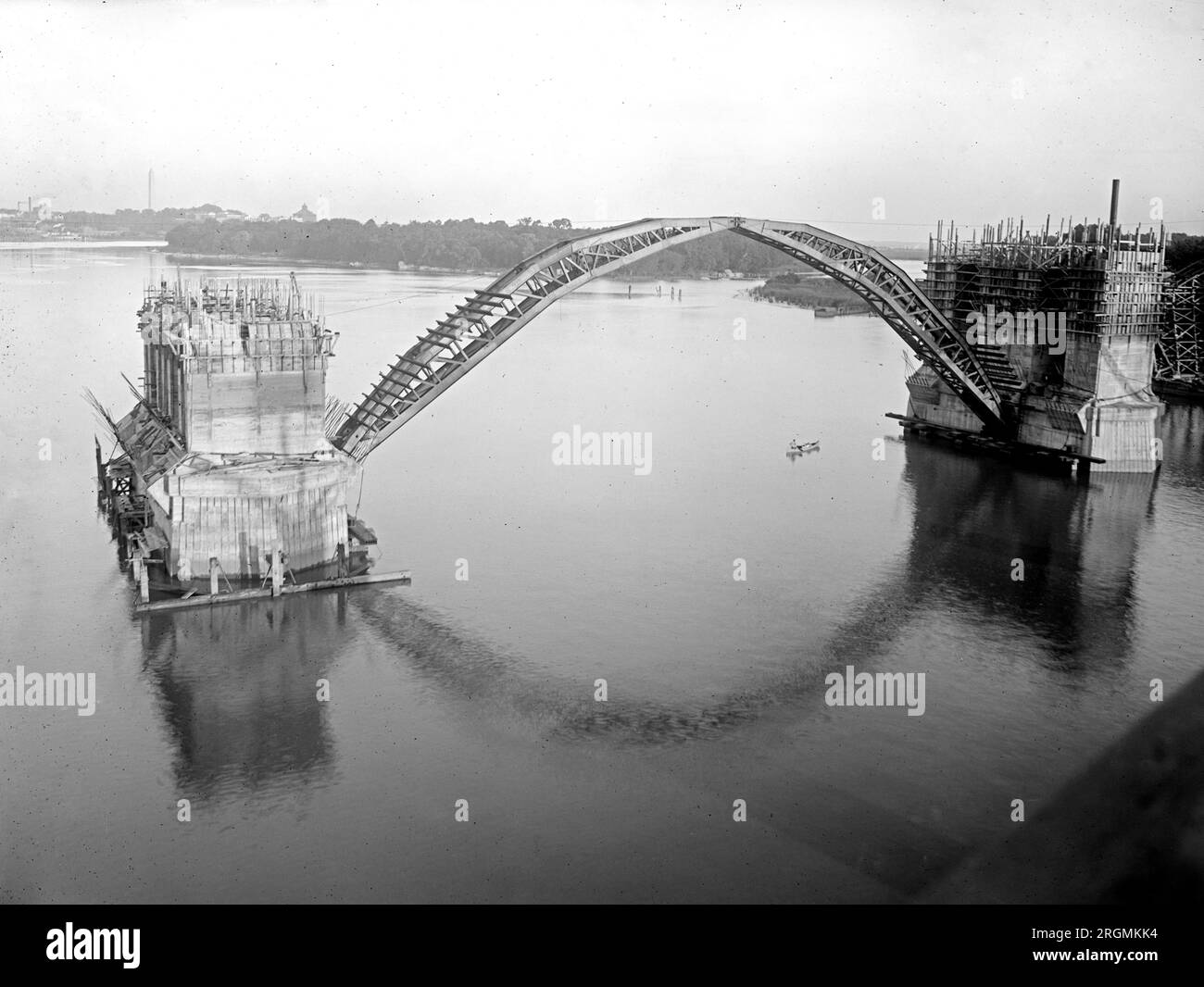 Key Bridge under construction in Washington D.C. ca. 1920 Stock Photo ... Key Bridge under construction in Washington D.C. ca. 1920 Stock Photo ...