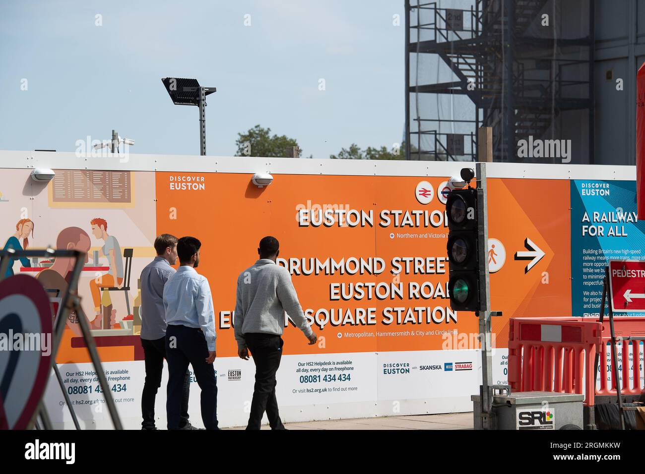 Euston, London, UK. 10th August, 2023. Work on the HS2 High Speed Rail ...