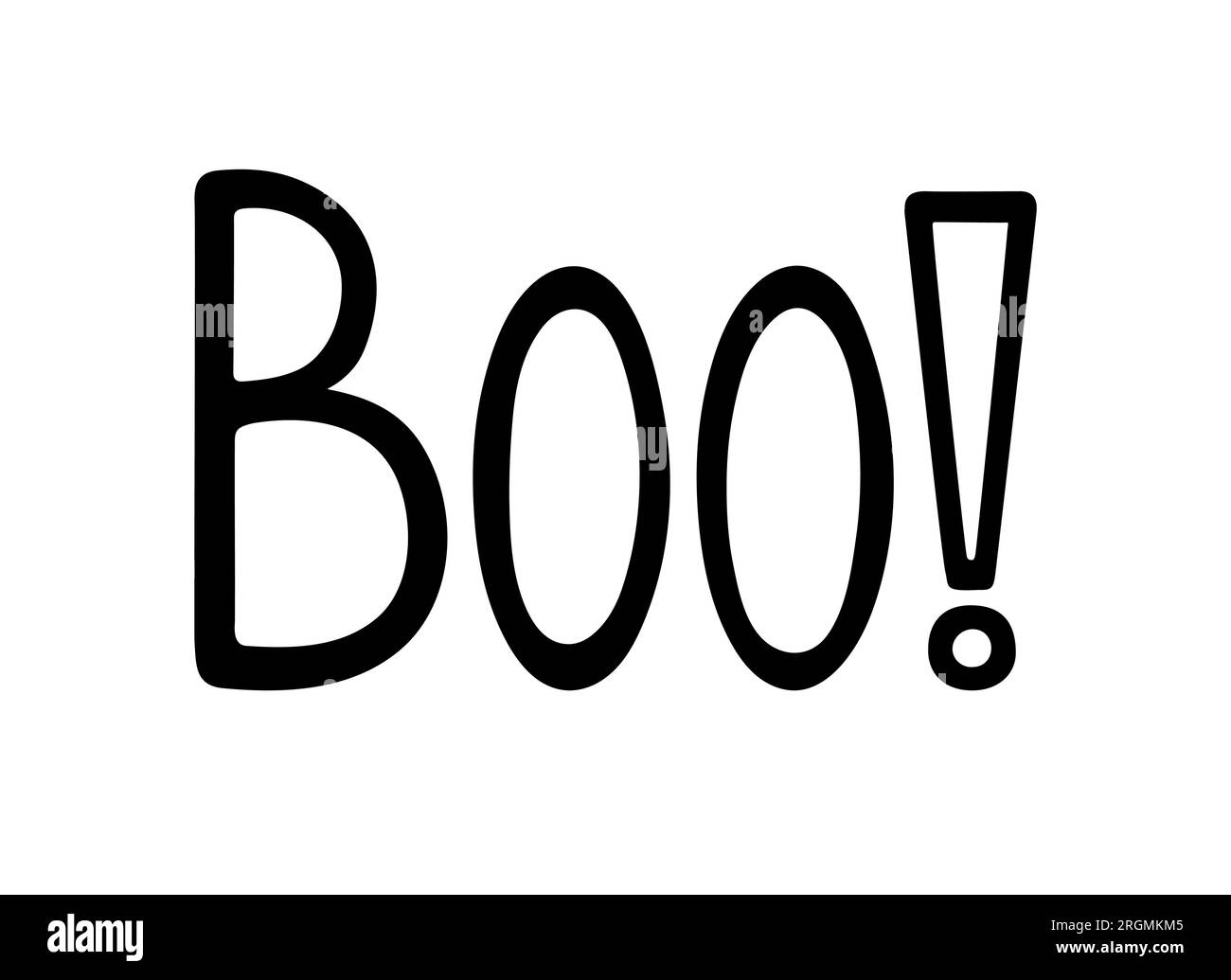 Boo Traditional Halloween scary phrase holiday design element quote for ...