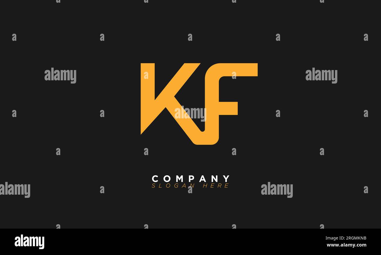 KF Alphabet letters Initials Monogram logo Stock Vector Image & Art - Alamy