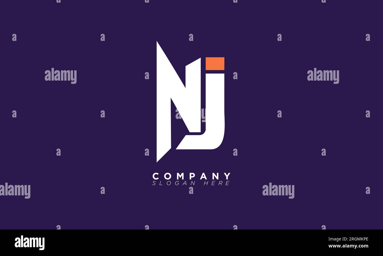 NJ Alphabet letters Initials Monogram logo Stock Vector Image & Art - Alamy