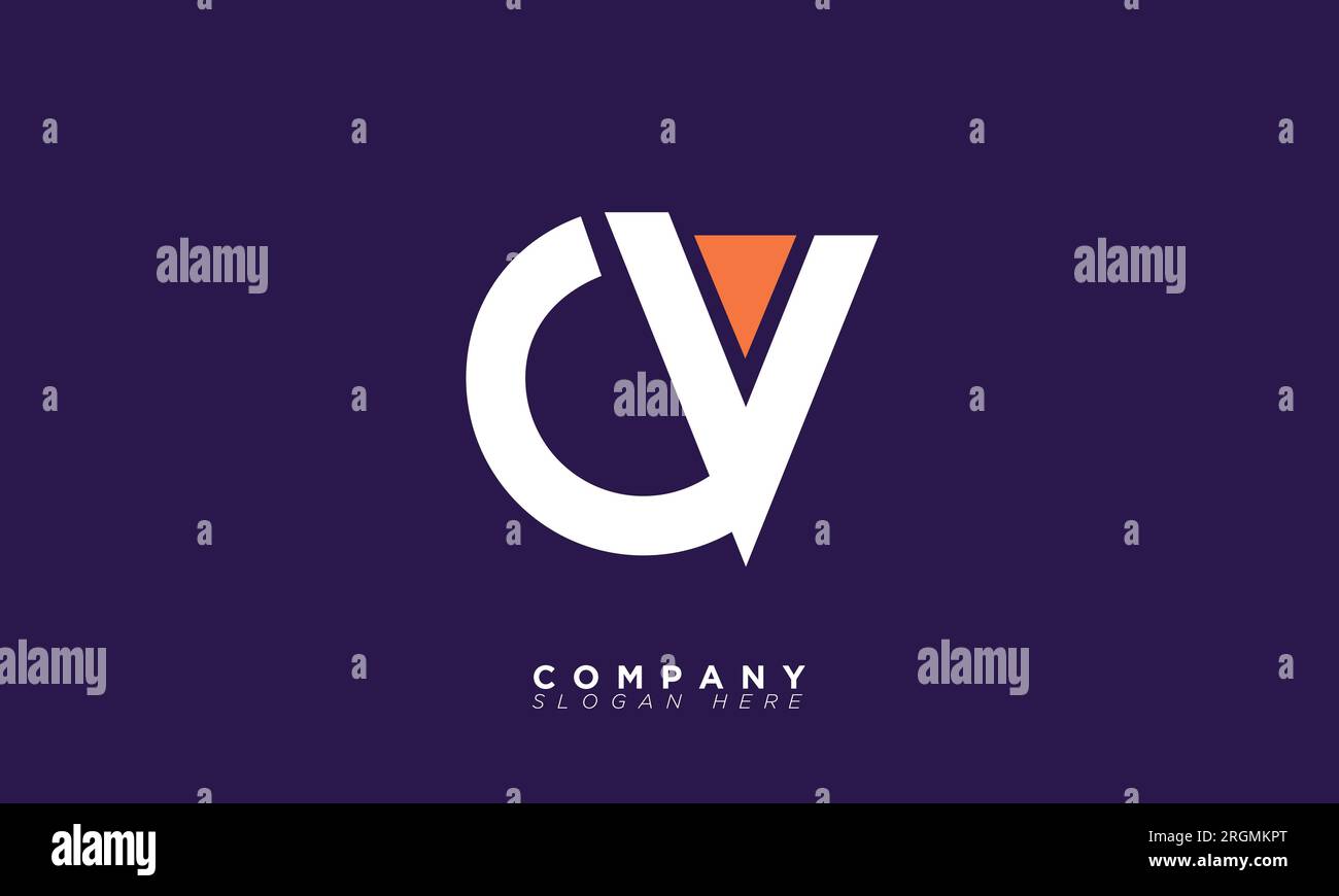 CV Alphabet letters Initials Monogram logo Stock Vector Image & Art - Alamy