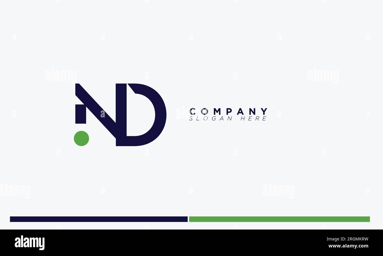 ND Alphabet letters Initials Monogram logo Stock Vector Image & Art - Alamy