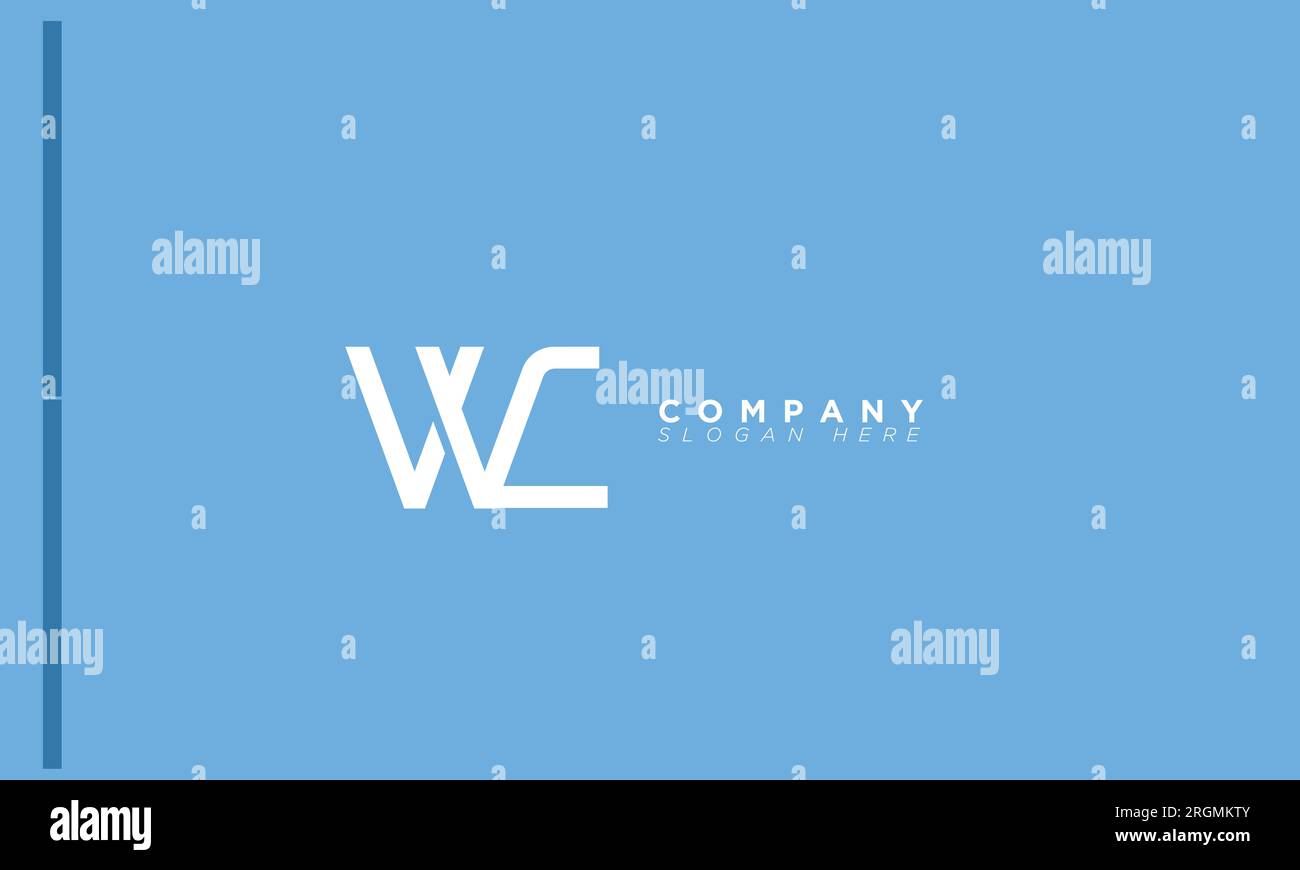 WC Alphabet letters Initials Monogram logo Stock Vector Image & Art - Alamy
