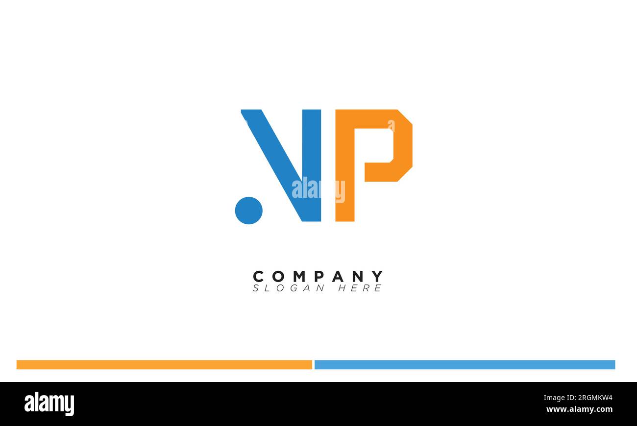 Np initials logo hi-res stock photography and images - Alamy