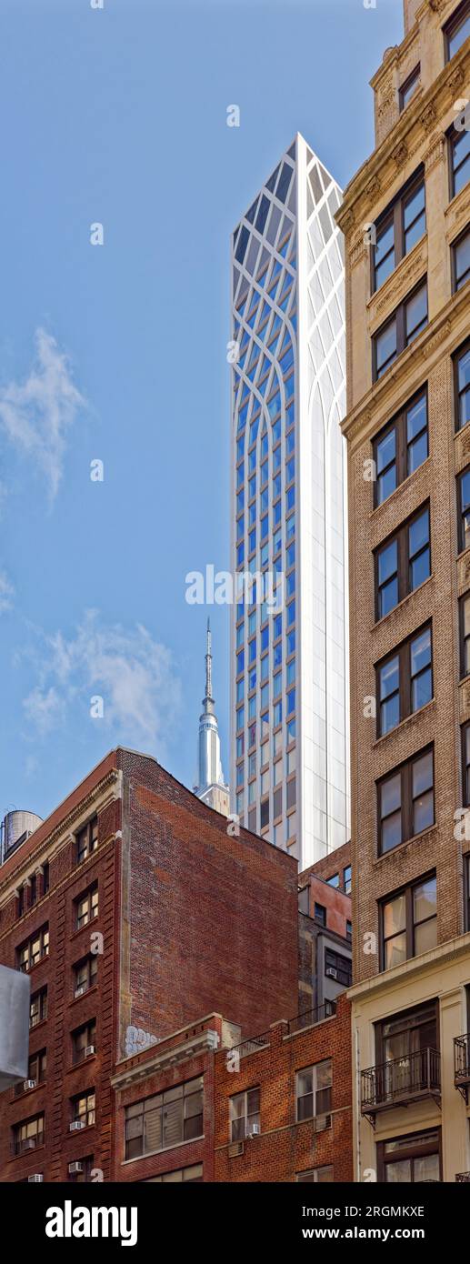 Midtown South: The white lattice overlay on 30 East 31st Street, a ...