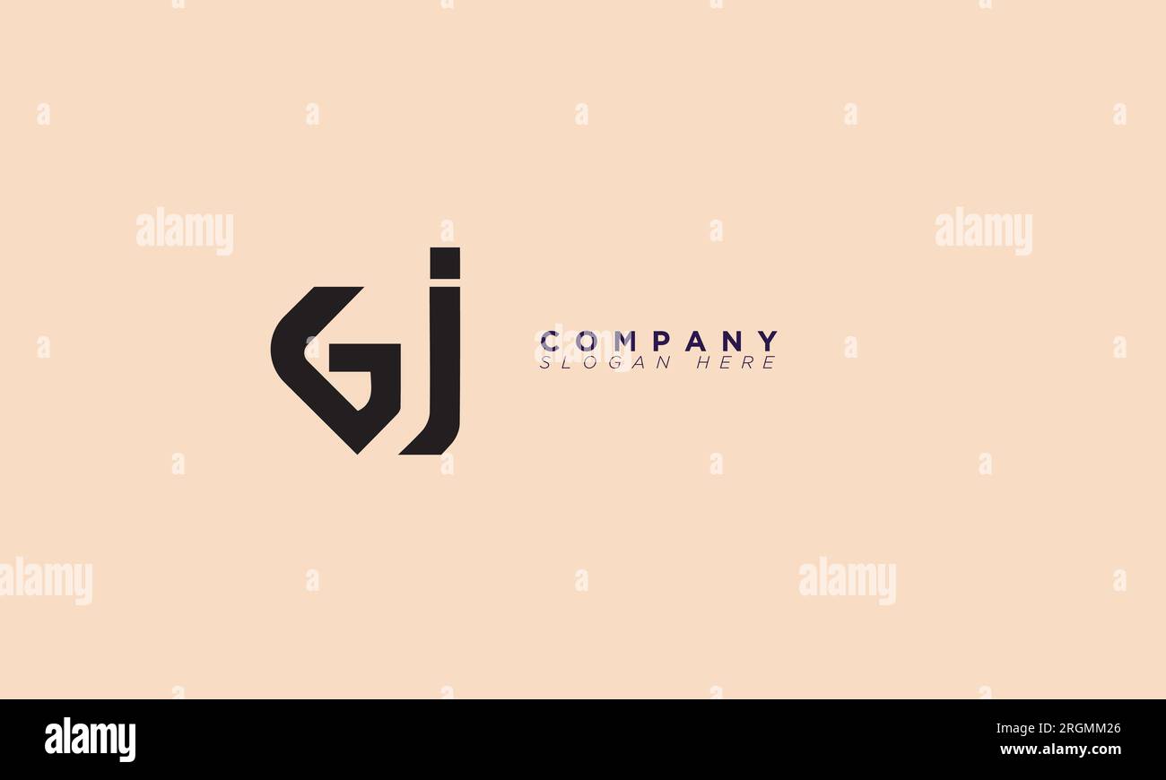 Gj initials logo Stock Vector Images - Alamy