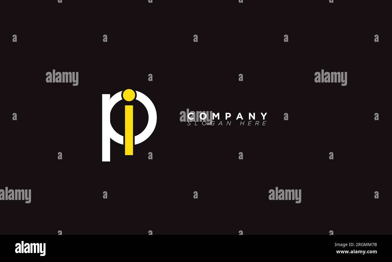 PI Alphabet letters Initials Monogram logo Stock Vector Image & Art - Alamy