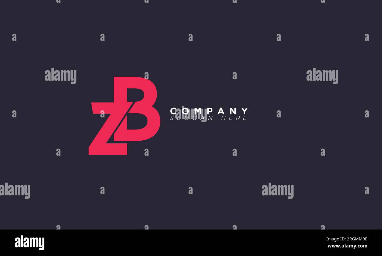 Zb initials logo Stock Vector Images - Alamy