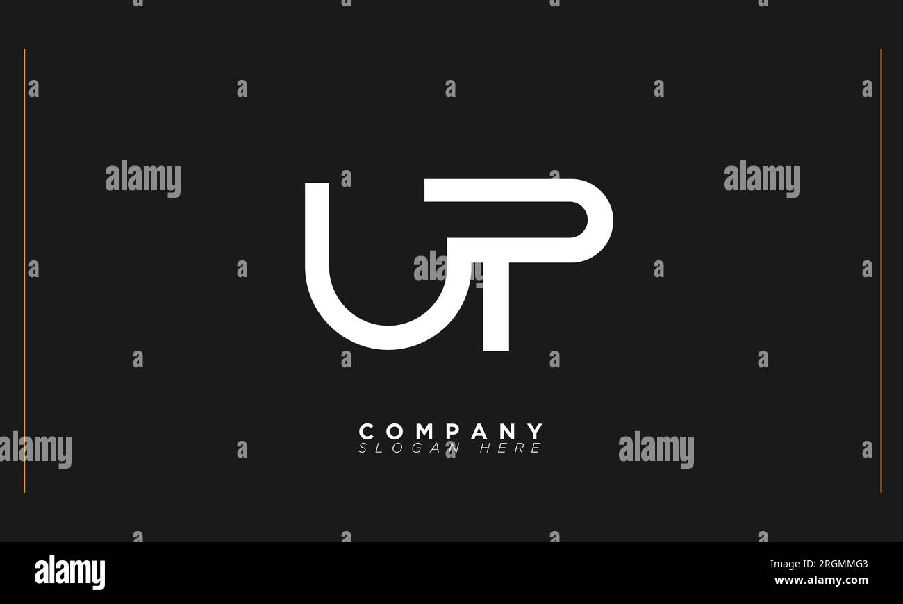 Up initials logo hi-res stock photography and images - Alamy