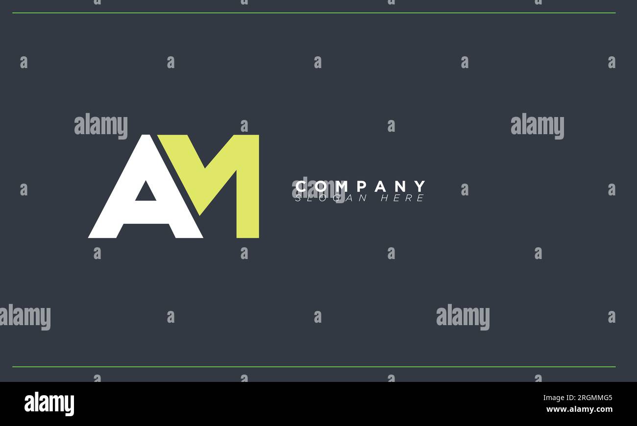 Am initials logo hi-res stock photography and images - Alamy